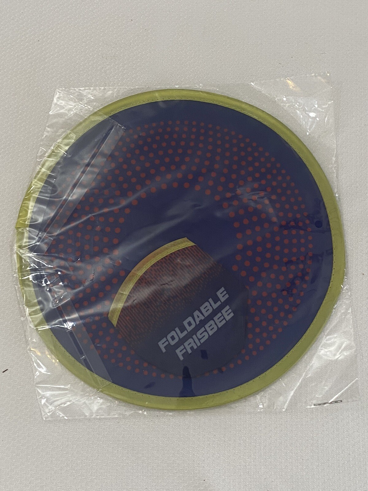 FOLDABLE NYLON POCKET FRISBEE w/bag - blue 10" | eBay