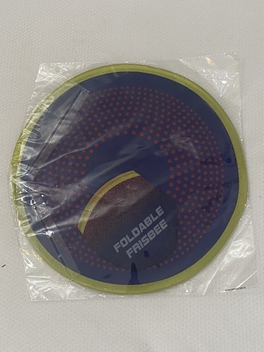 FOLDABLE NYLON POCKET FRISBEE w/bag - blue 10" | eBay