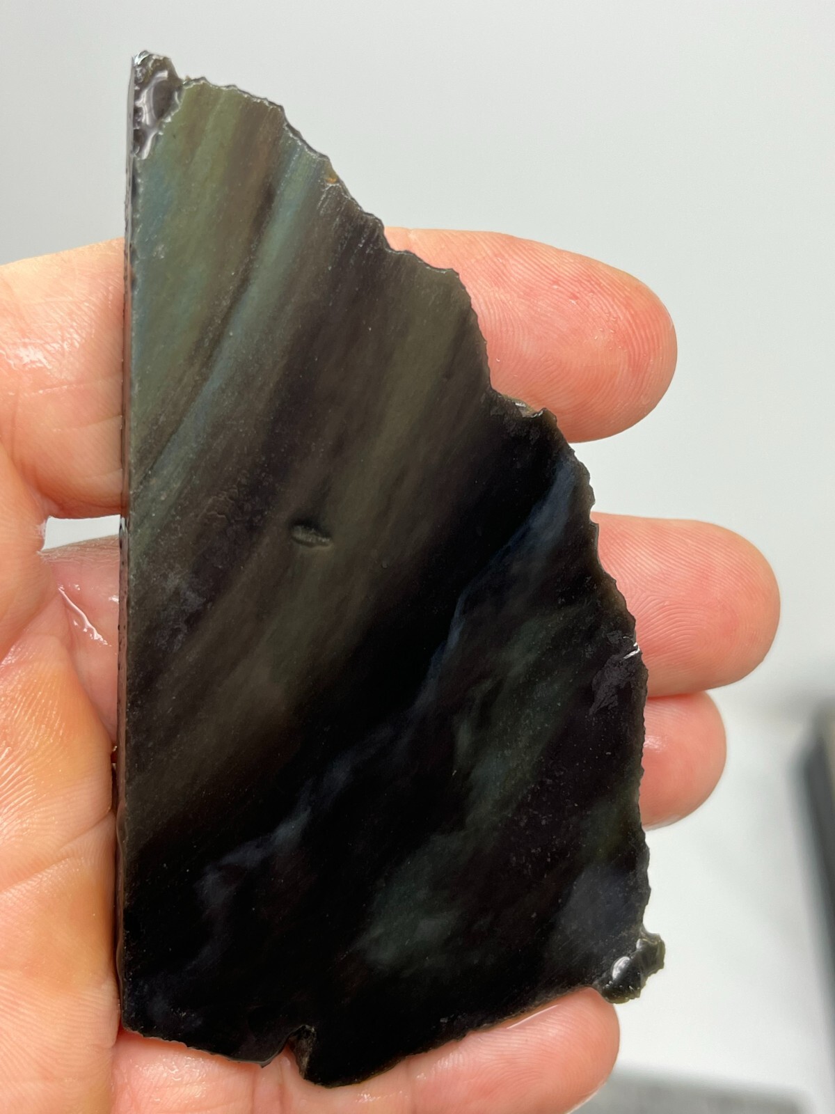 Velvet aka Peacock Obsidian Slab Lapidary Cabbing Carving Chakra Reiki ...