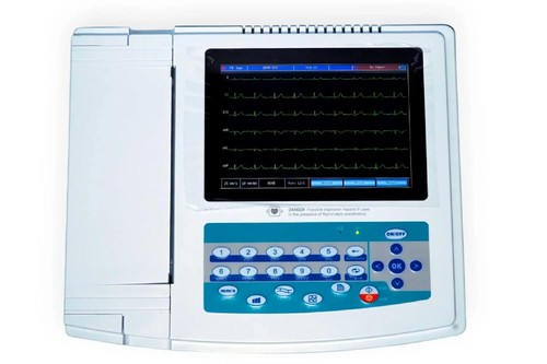 12 channel 12 leads ECG machine ECG electrocardiogram Printer Sync | eBay