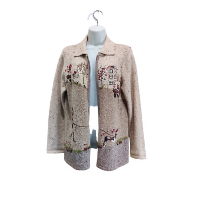 Tan Jay Vintage Beige Cardigan Size S/P | eBay