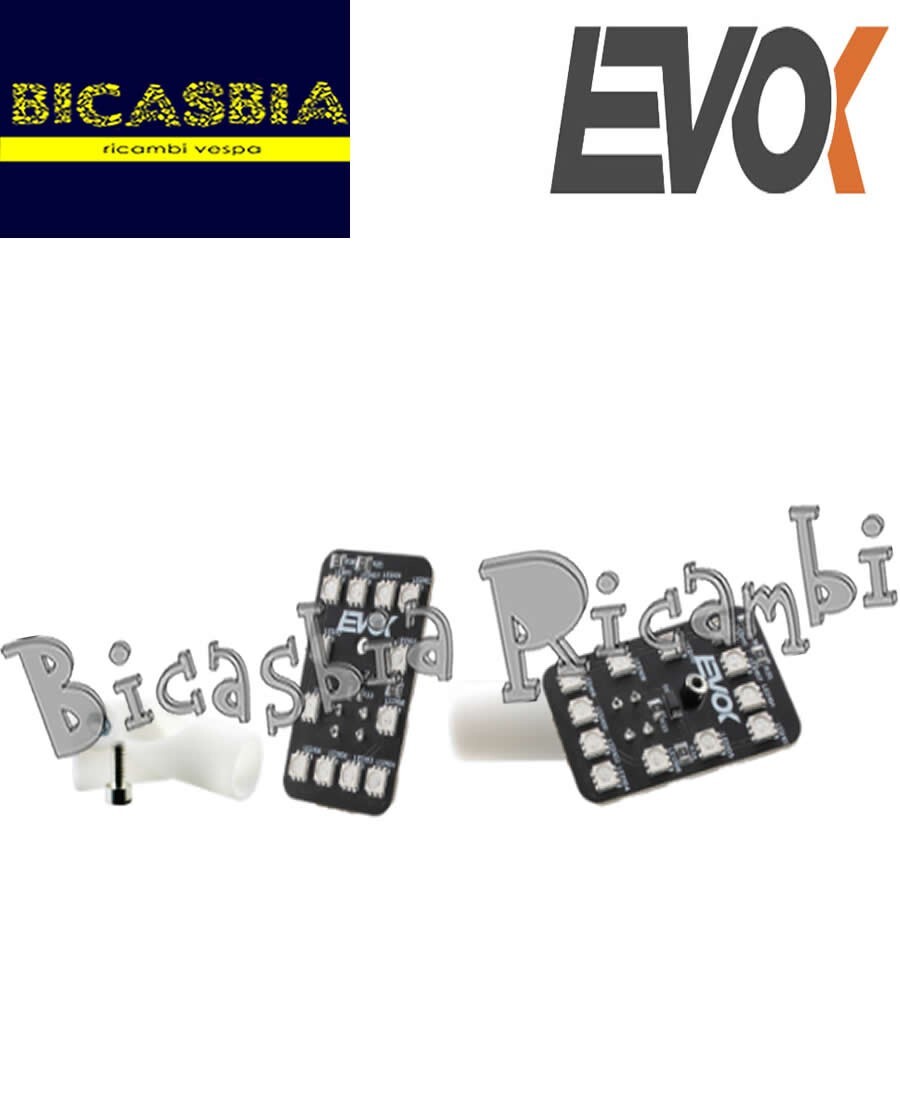 8096 - Paire de Clignotants LED Evok Avant Vespa 50 125 Pk XL N V Rush ...