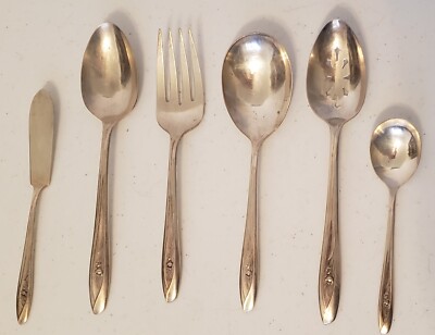 53 pc. Silver Tulip Silverplate Flatware International Silver Co 1956 ...