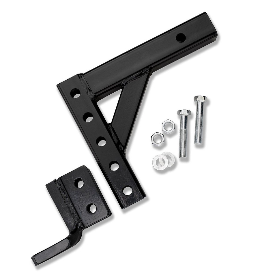 ADJUSTABLE DROP DOWN STEEL HITCH BALL MOUNT BAR FOR 2" RECEIVER TRAILER ...