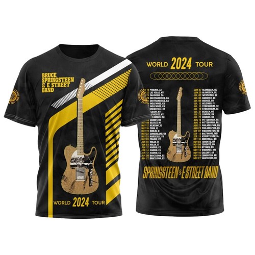 Bruce Springsteen & E Street Band World Tour 2024 T-Shirts For Men ...