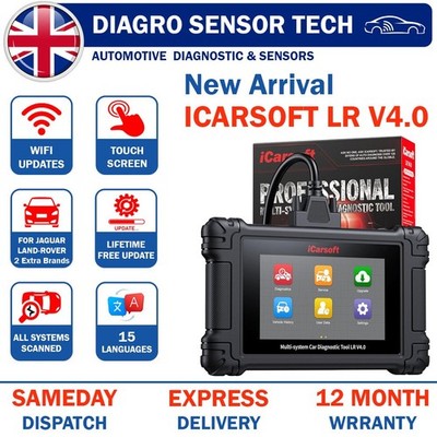 iCarsoft LR V4.0 OBD2 Diagnostic Tool Land Rover & Jaguar–Full System ...