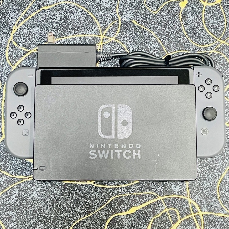 Nintendo Switch V2 HAC-001(-01) Console Gray Joy-Con with Dock ...