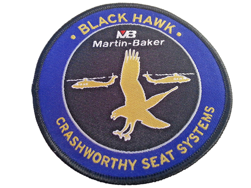 Martin Baker / Black Hawk Crashworthy Seat Systems Patch 3 1/2" Blue | eBay