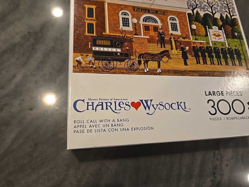 Charles Wysocki Roll Call With A Bang 300 PC Puzzle Brand New Buffalo ...