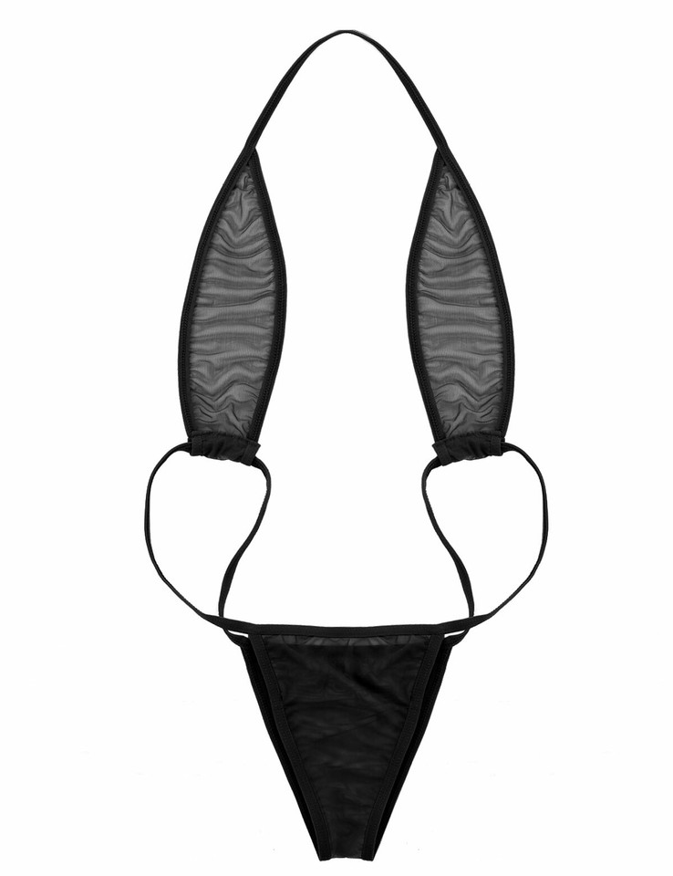 Women Sling Shot Micro Bikini Thong One-Piece Bodysuit Teddy Lingerie ...