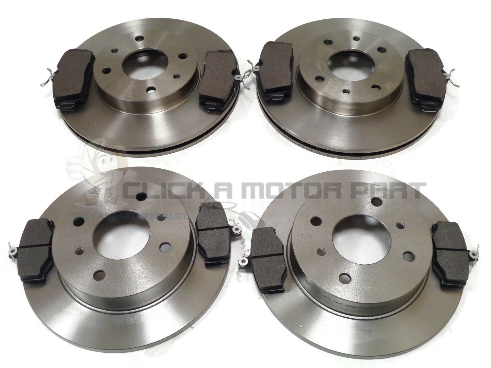 FOR NISSAN PRIMERA P11 1.8 2.0 98-02 FRONT & REAR BRAKE DISCS AND PADS ...