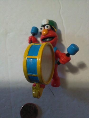 Sesame Street Marching Band ELMO drummer 3" Applause PVC Figure Toy | eBay