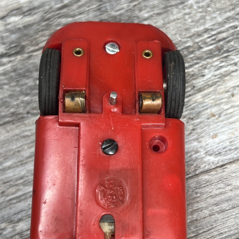 Vintage MARX Toys Slot Race Car 1/32 - RED #11 Racing, RARE | eBay
