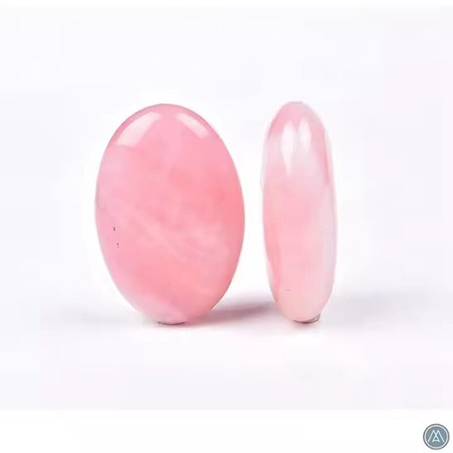 1Pc Natural Rose Quartz Crystal Hot Compress Stone Healing Energy ...