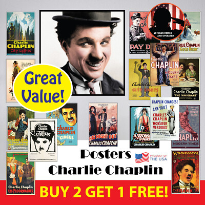 POSTERS Charlie Chaplin MULTIPLE FORMATS | eBay