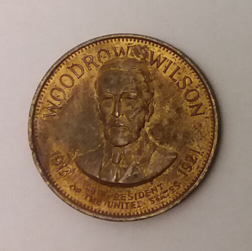 Woodrow Wilson 28th President Coin Medal Token | eBay