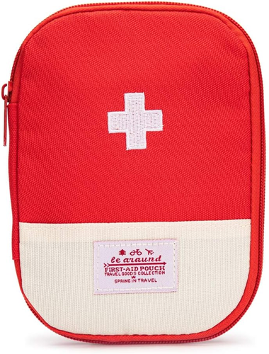Red First Aid Bag Empty 1St Aid Bag Section Dividers Medical Travel ...