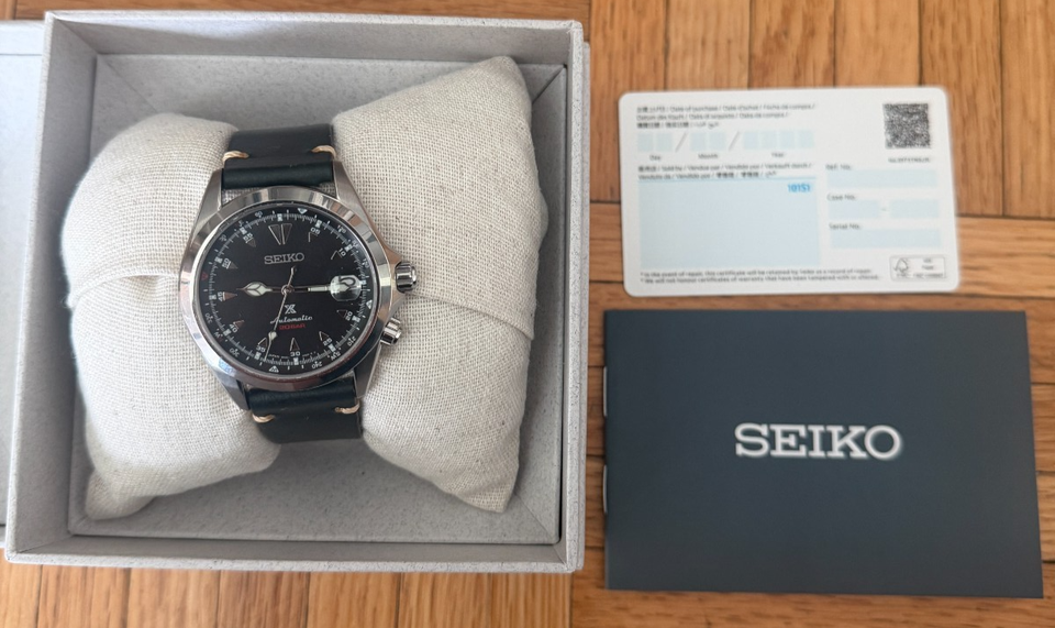 Seiko Prospex Automatic Alpinist Black Dial Men's Watch SPB117 | eBay