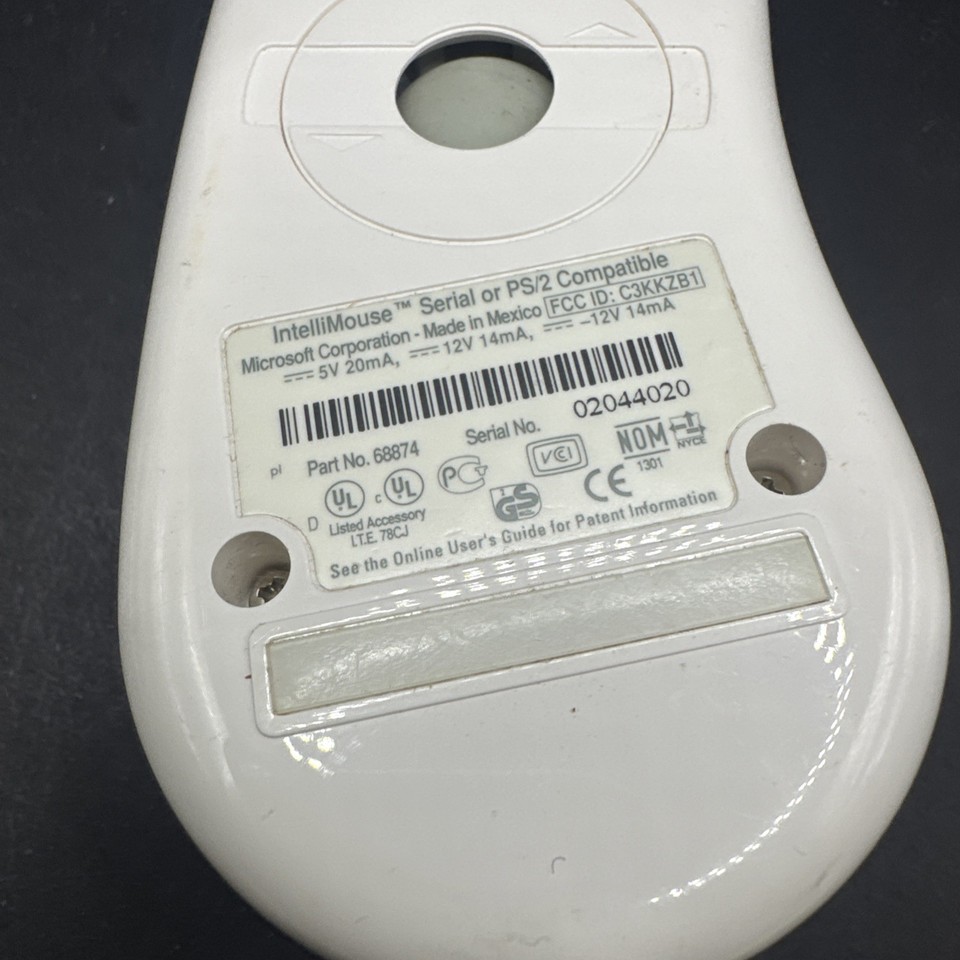 Microsoft IntelliMouse PS/2 | eBay