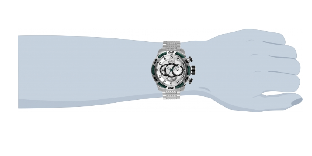 Invicta Speedway Viper Men's 50mm Green Accent Stainless Chronograph ...