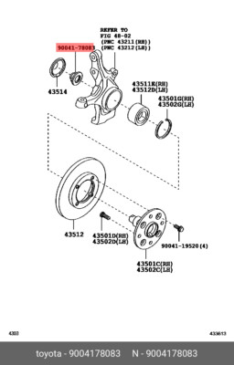 Genuine OE nut flange, 9004178083 for TOYOTA 90041-78083 | eBay