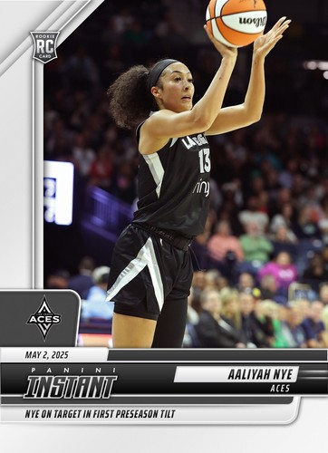 Aaliyah Nye 2025 Panini Instant WNBA #3 Las Vegas Aces Rookie Card | eBay