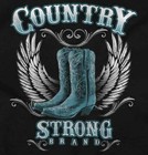 Cool Country Strong Brand Cowboy Boots Wings Womens or Mens Crewneck ...