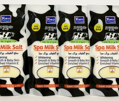4 x 50g YOKO SCRUB SPA MILK SALT BRIGHT REMOVES DIRT DEAD CELLS | eBay