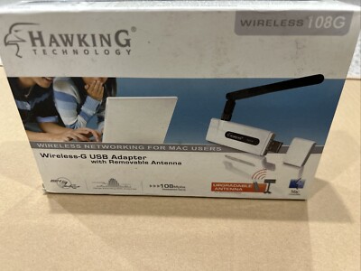 NEW HAWKING TECHNOLOGY USB WIFI ADAPTER WIRELESS 108G MAC OS HWUG1A 802.11 B/G/N | eBay