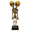 Vintage Deluxe Double Head Siamese Twin Skeleton Medical Model Specimen ...