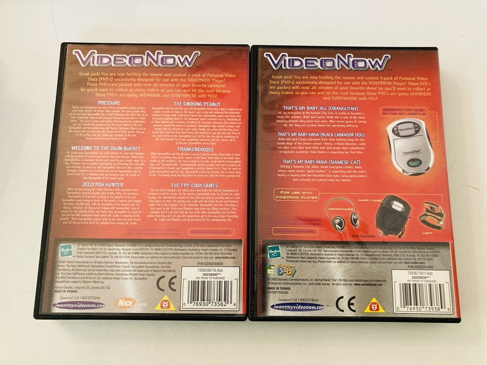 Videonow, Thats My Baby, 3 Disc Pack DVD + SpongeBob SquarePants 3 Disc ...
