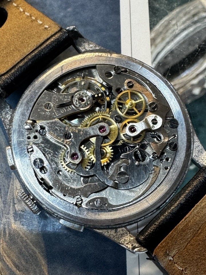 1940s Men’s Rare Vintage Invicta Chronograph 17 Jewels Watch Crown ...