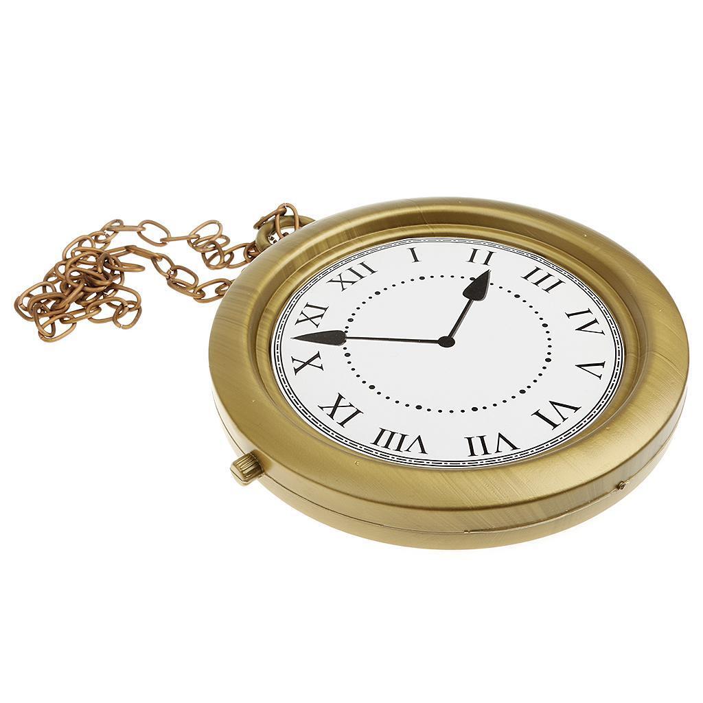 Novelty Clock on Plastic Chain Fancy Dress Costume Party Prop new ...