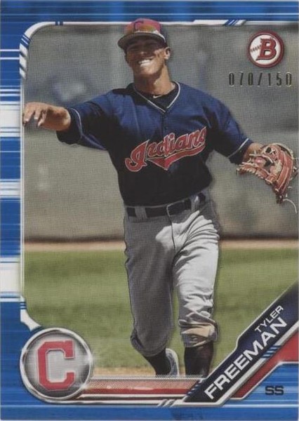 2019 Bowman Draft - Blue #BD-184 Tyler Freeman /150 (RC) for sale ...