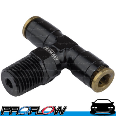 PROFLOW Nylon 1/8 NPT to 3/16" Quick Release Tee Black | eBay Australia