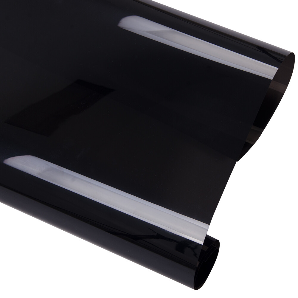 Deep Black VLT 15% Car Window Tint 100% UV Proof Nano Ceramic Home Auto ...