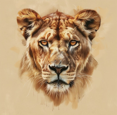 5D Diamond Painting Lioness Portrait Kit | eBay