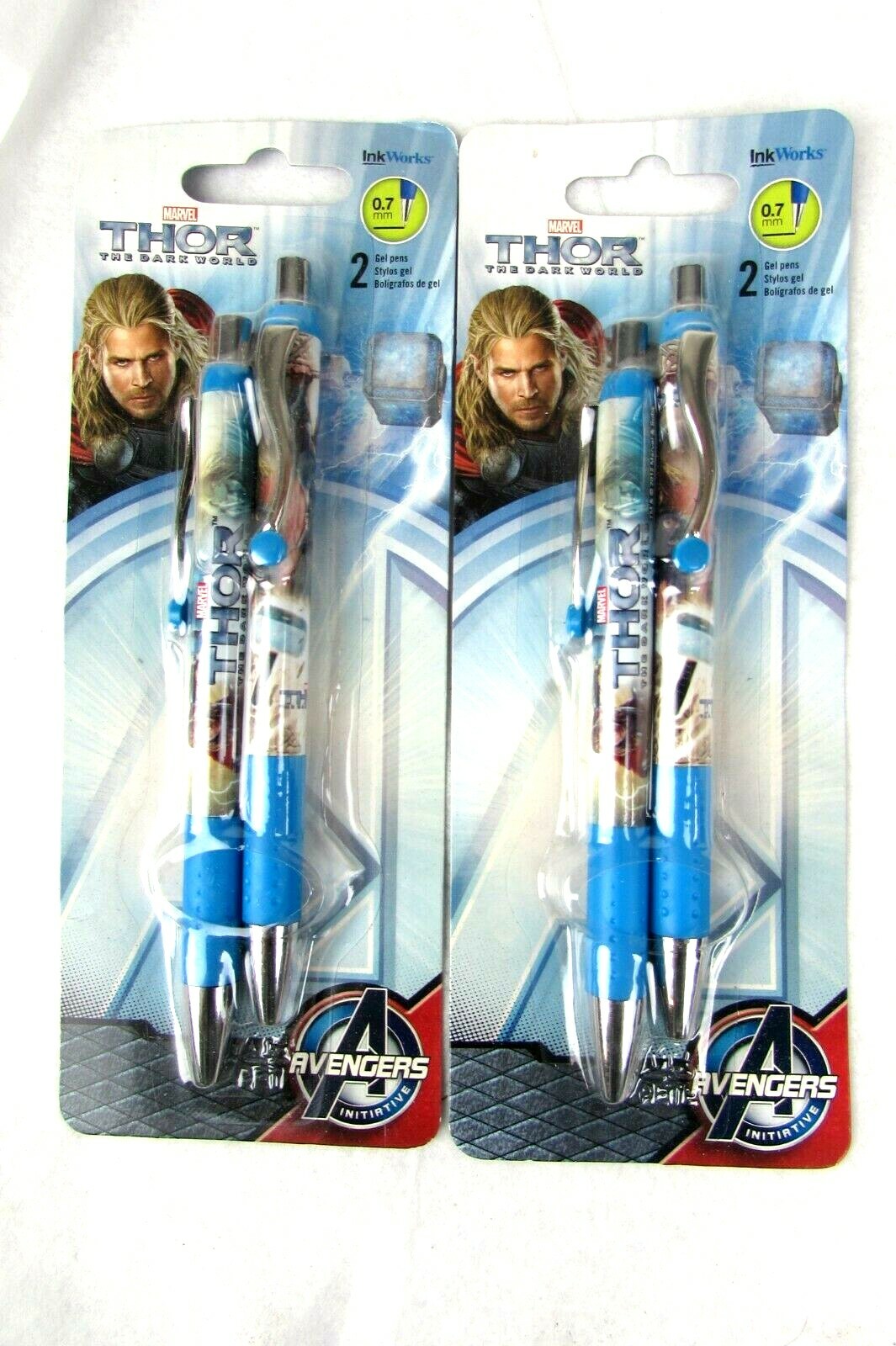 Marvel Thor The Dark World Gel 2 Pens Set Of 2 Avenger Rubber Grip ...