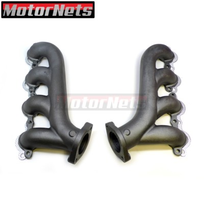 Chevy LS Swap Cast Iron Exhaust Manifold Headers RAW Corvette Camaro ...