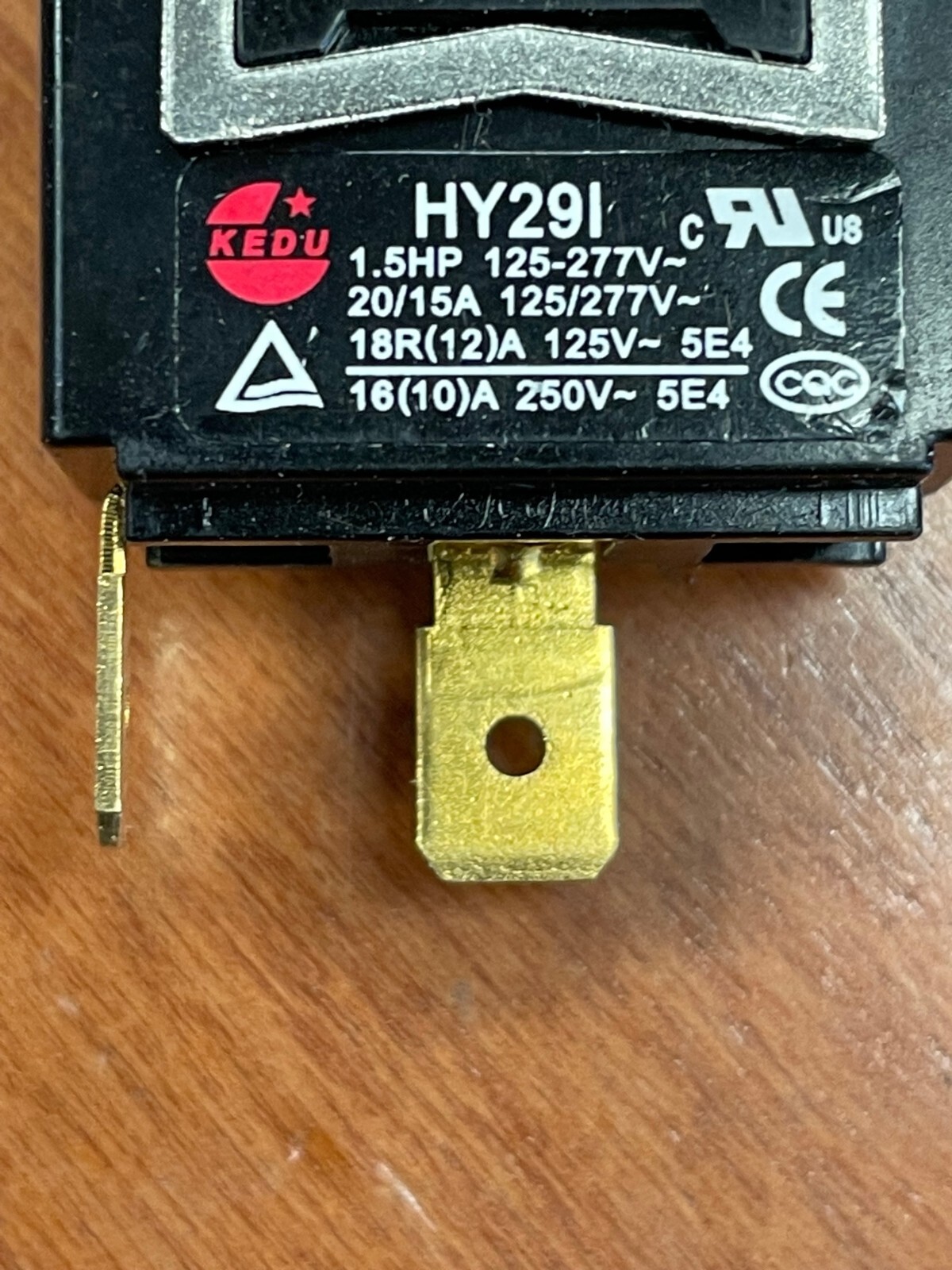 KEDU HY29I, SINGLE POLE, SWITCH 15A 277VAC 20A 125VAC 1.5 HP 125 - 250 ...