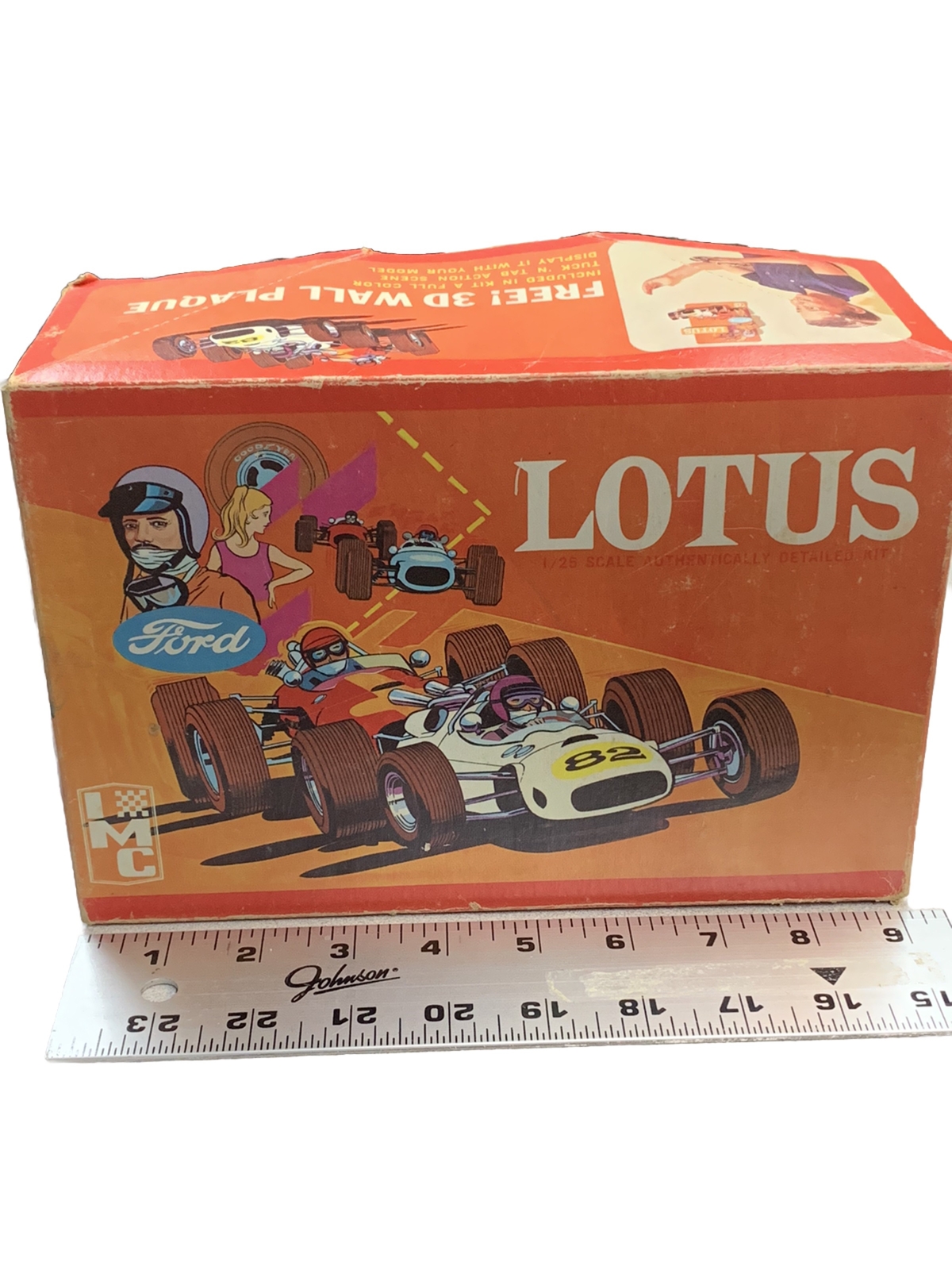 BOX ONLY!!! Vintage 1/25 IMC Ford Lotus Model Kit #122-200. BOX ONLY | eBay