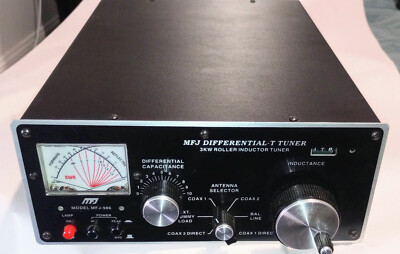 USED MFJ-986 Differential-T 3KW Ham Radio Roller Inductor Antenna Tuner ...