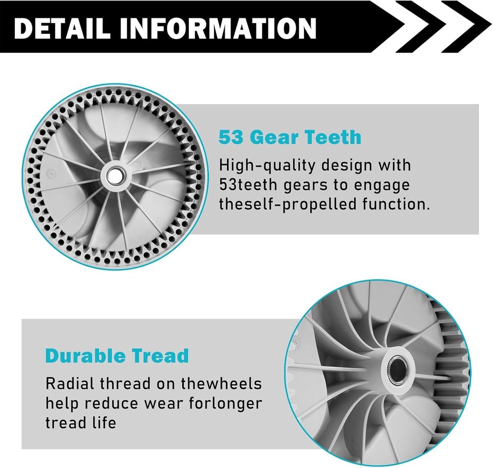 Lawn Mower Front Wheel Tire For Craftsman Model 917.370600 917.323980 ...