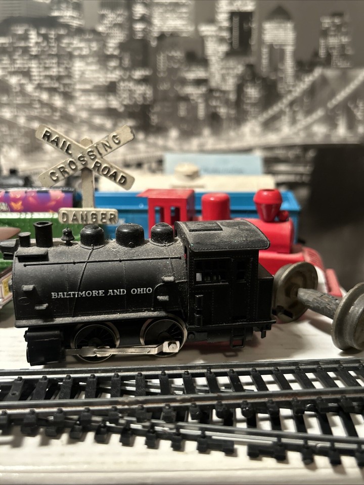 Vintage mixed toy train lot railroad Railway collectibles Larger Scale ...