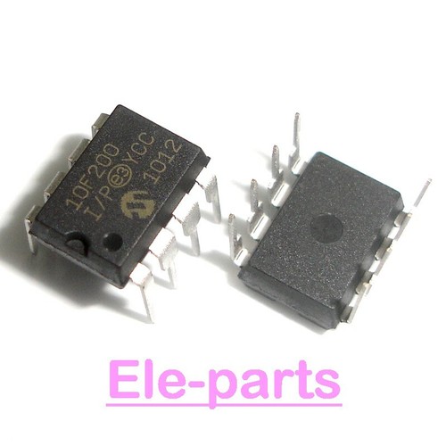 10 PCS PIC10F200-I/P DIP-8 10F200-I/P 8-Bit Flash Microcontrollers IC ...
