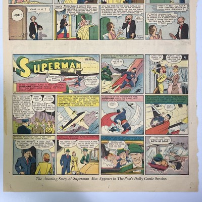 First Superman Comic Strip