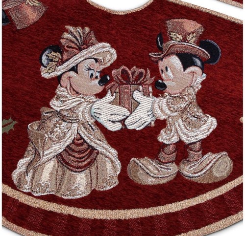 Disney Park Mickey Minnie Mouse Victorian Tapestry Christmas Holiday ...