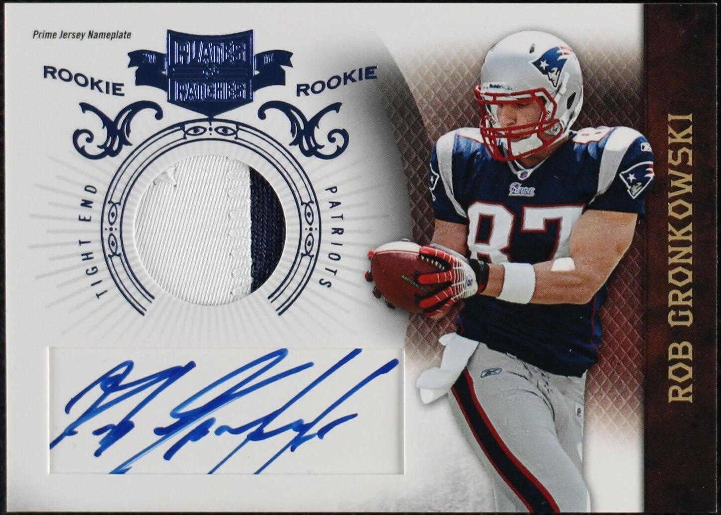 2010 Panini Plates & Patches - Rob Gronkowski #229 Rps Rookie Jerseys ...