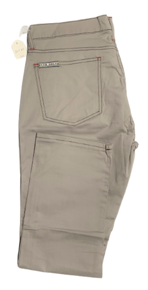 JEANS 36 x 27 KHAKI WITH BROWN STITCH RAW DENIM JEANS RETAIL $500 by ...
