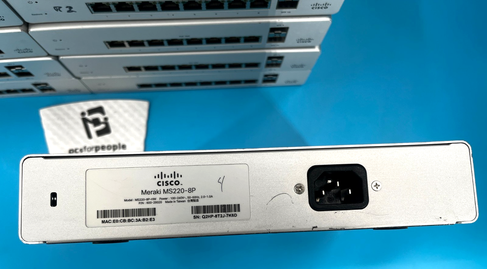 *LOT 10 Cisco Meraki MS220-8P-HW 8 Port Desktop Ethernet Switch FREE ...